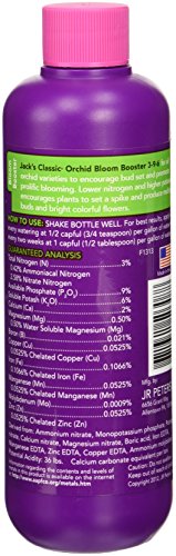 J R Peters Jacks Classic Liquid Orchid Bloom Booster, 8-Ounce - 50308