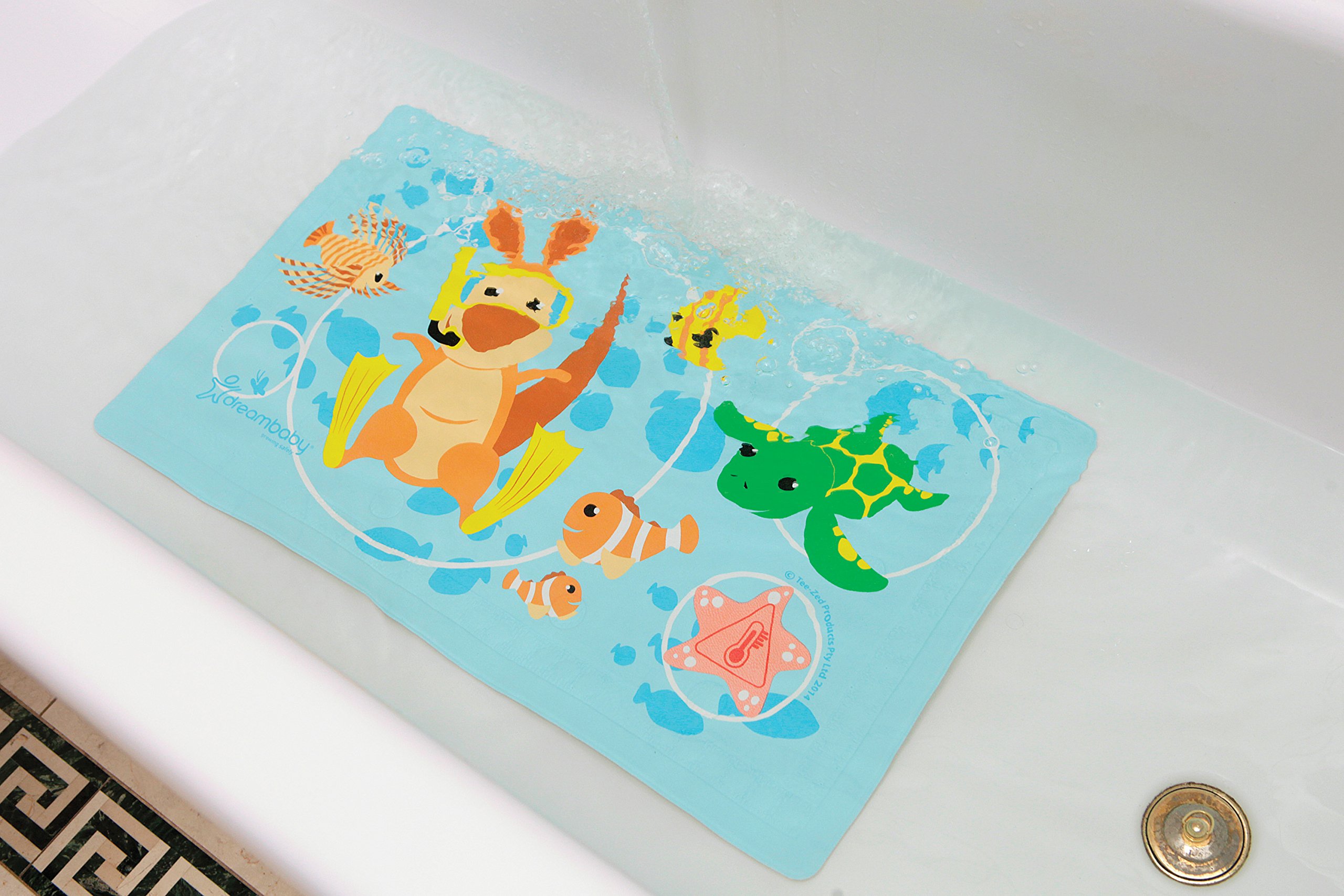 Dreambaby Anti-Slip Bath Mat with Too Hot Indicator