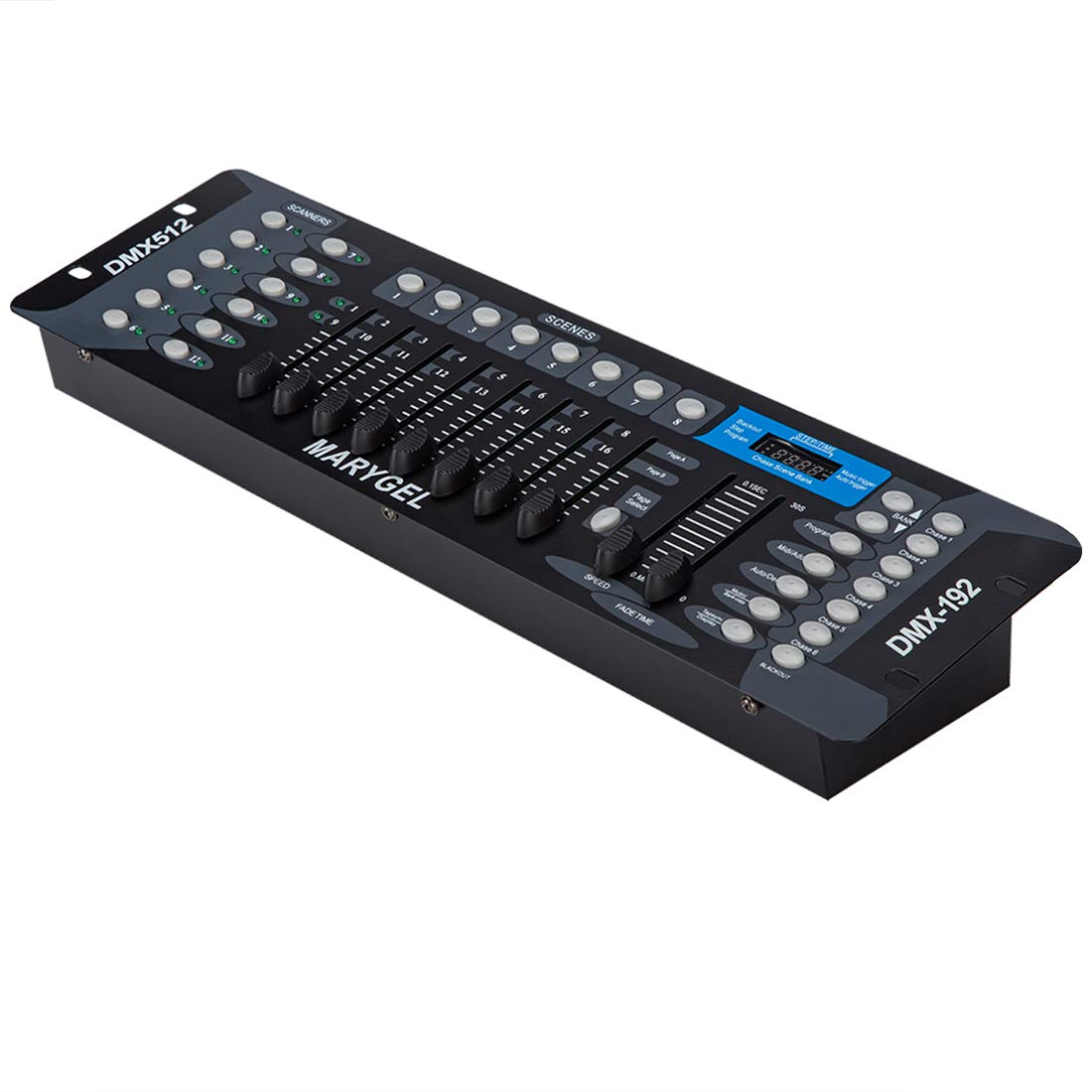 DMX Controller, MARYGEL 192 DMX 512 Controller for Dj Lights Stage Light Mixer Board Console for Party Disco Pub Night Club KTV Bars