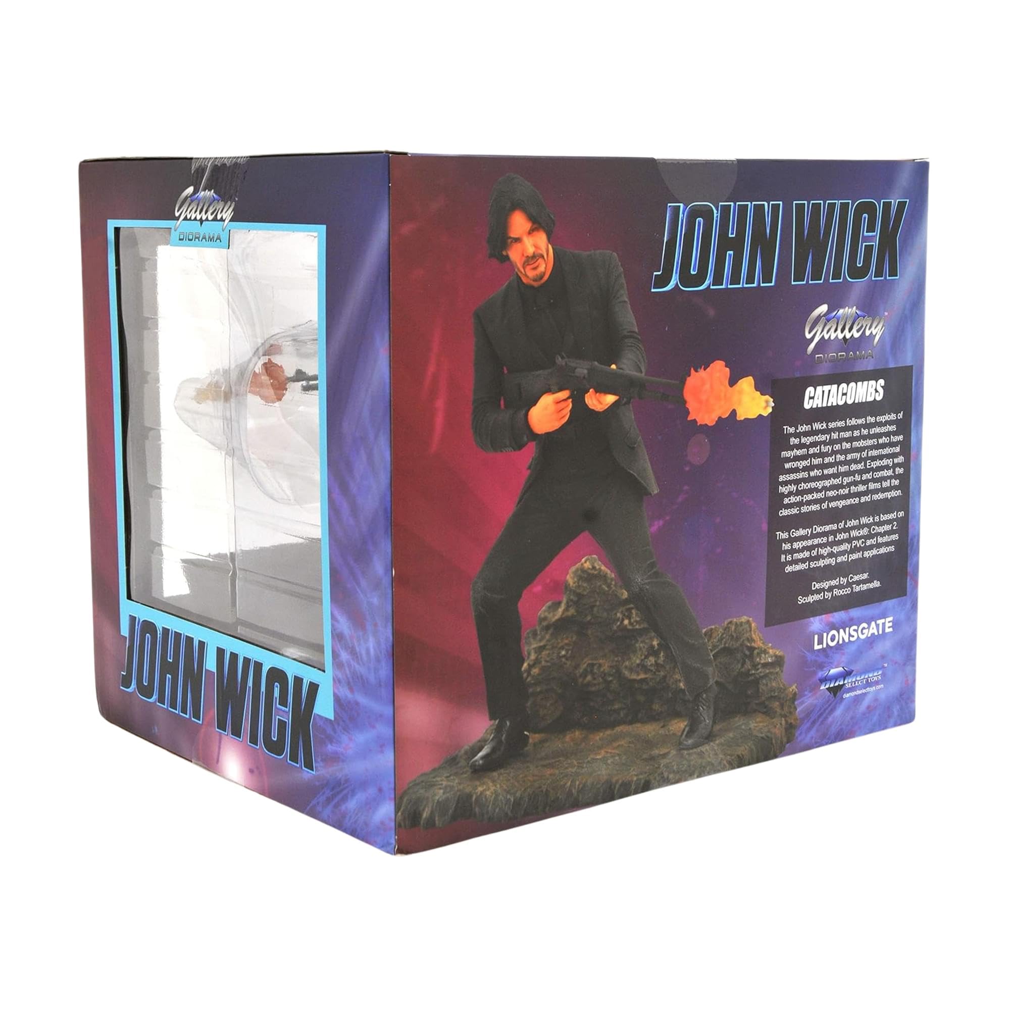 DIAMOND SELECT TOYS John Wick Gallery Catacombs PVC Figure, Multicolor