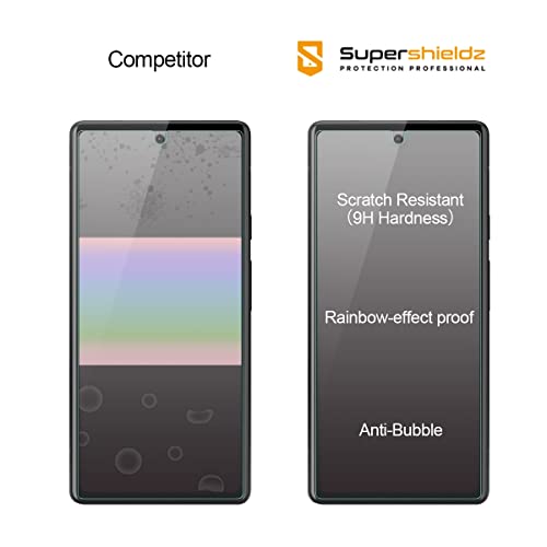 Supershieldz (3 Pack) Designed for Google Pixel 6a Tempered Glass Screen Protector, Anti Scratch, Bubble Free