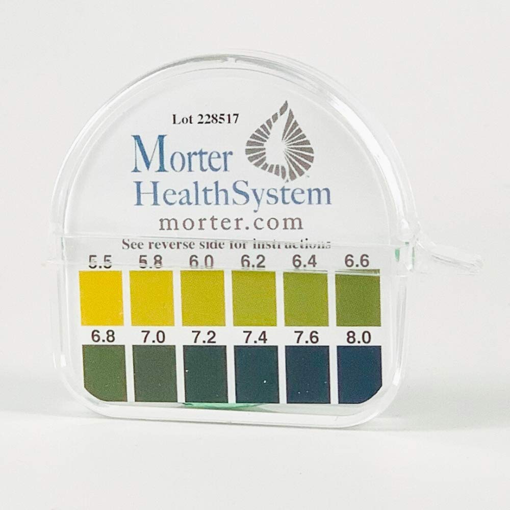 pH Testing Paper (2 Rolls) Morter HealthSystem Best Process Alkaline β Urine & Saliva Testing Paper for Alkaline & Acidity Analysis (8.33 FT - Approximately 100 Uses Per Roll)