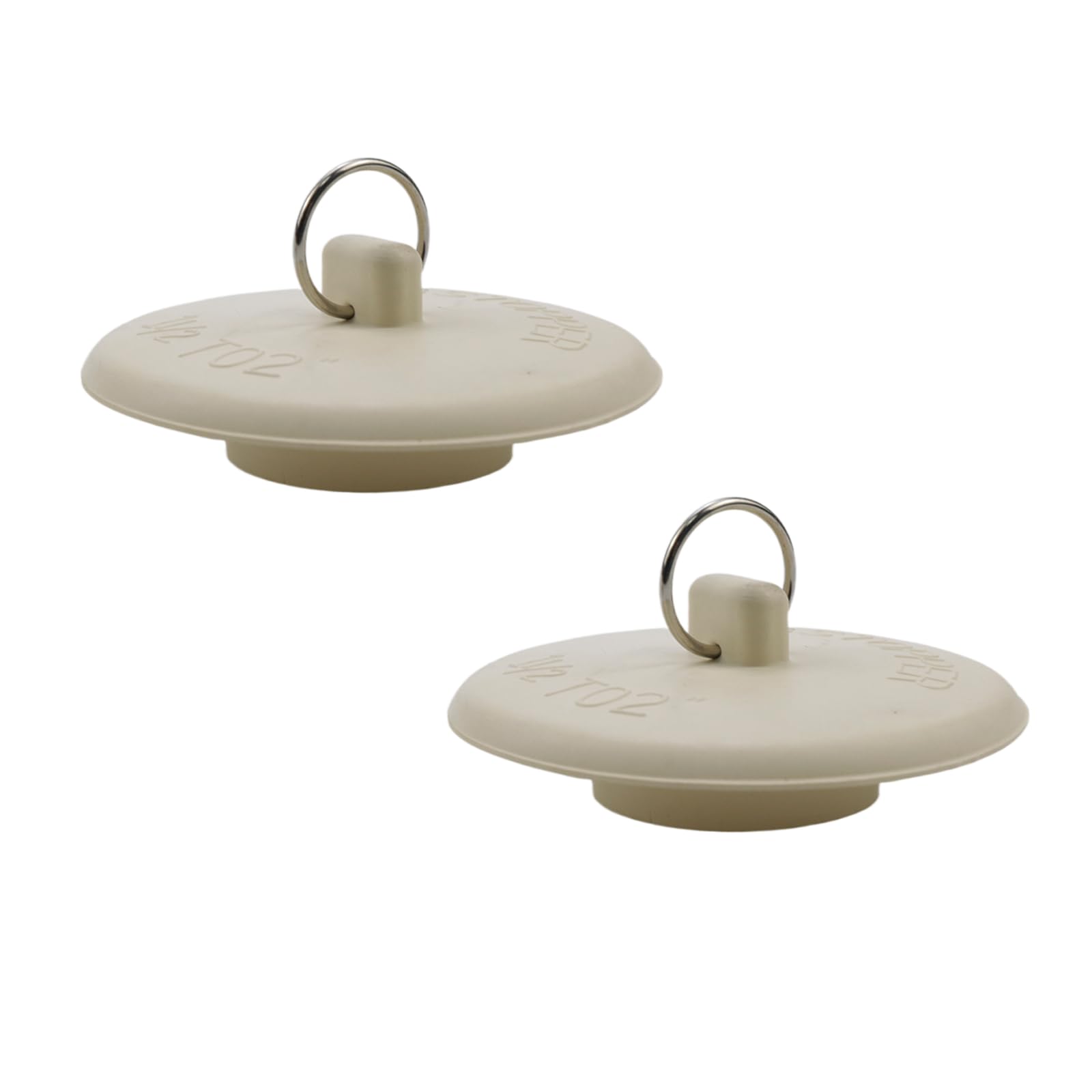 Pufguy 2pcs Rubber Drain Stopper White Sink Rubber Stopper Rubber Sink Stopper Kitchen Drain Drain Stopper Utility Sink Stopper Sink Drain Stopper for for Kitchen Bathroom or Laundry