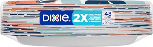 DIXIE® 8.5 INCH PAPER PLATES, 48 COUNT
