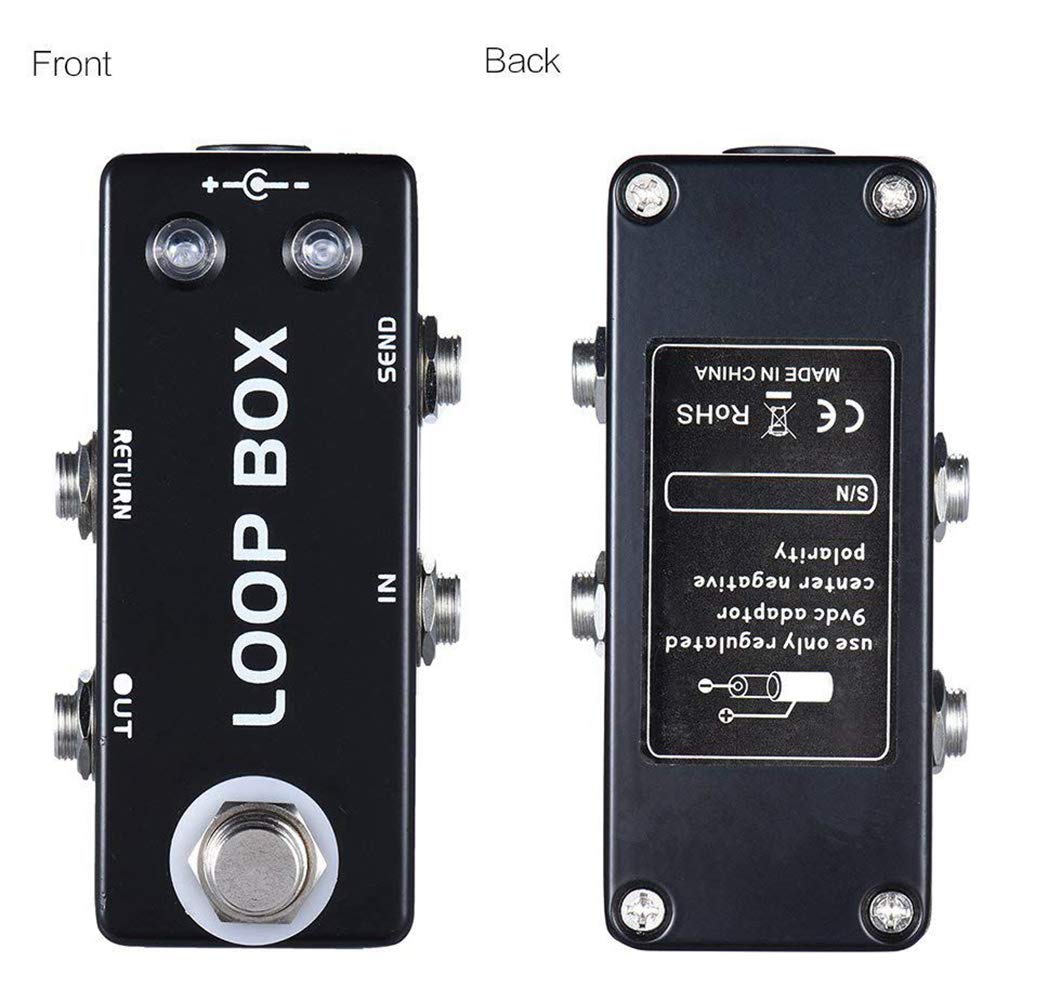 YMUZE Moskyaudio Mini Loop Box Guitar Effect Pedal with Channel Selection True Bypass