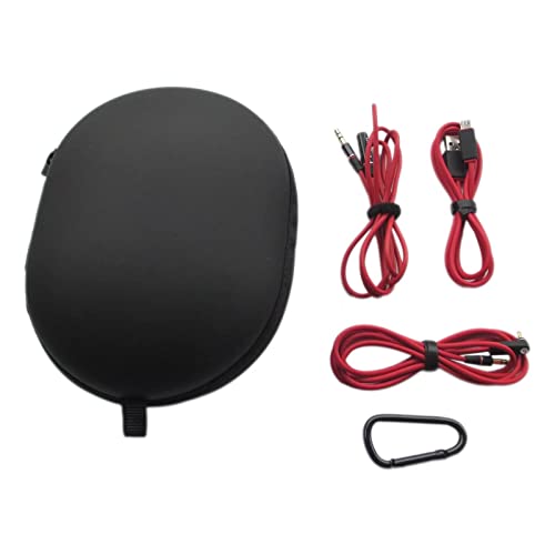 Matte Headphone Case for Wireless Beats Studio 3 and Monster Beats Studio Wired Wireless HD Studio w/ 3.5mm Angle Stereo Audio Cable, 1.2m Extension Cable and a Charging Cable Replacement US Shipping