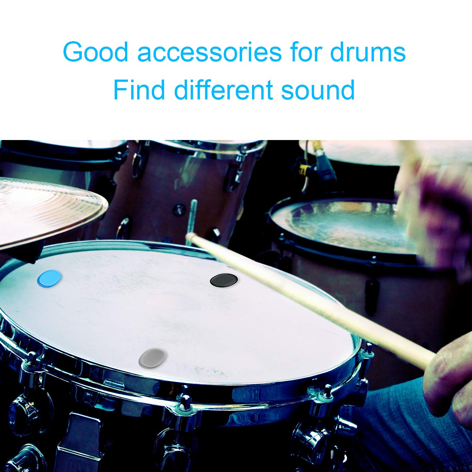 Drum Gel Drum Dampeners Pads Silicone Drum Silencers Dampening Gels Drums Non-toxic Soft Drum Dampeners for Drums Cymbals Tone Control