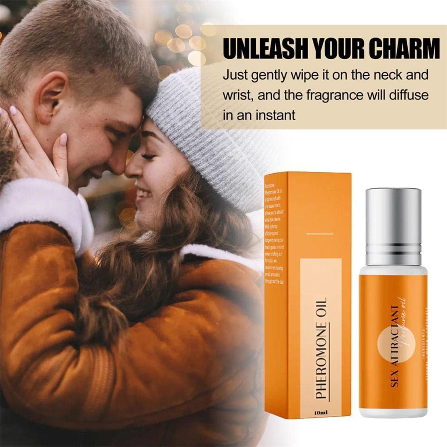 KRAEK Sundazee Pheromone Oil Sundazed Essential Oil Perfume,Natural Roll-On Pheromone Infused Essential Oil Perfume Cologne,Attracts Men and Women Long Lasting Pheromone Perfume(2pcs)