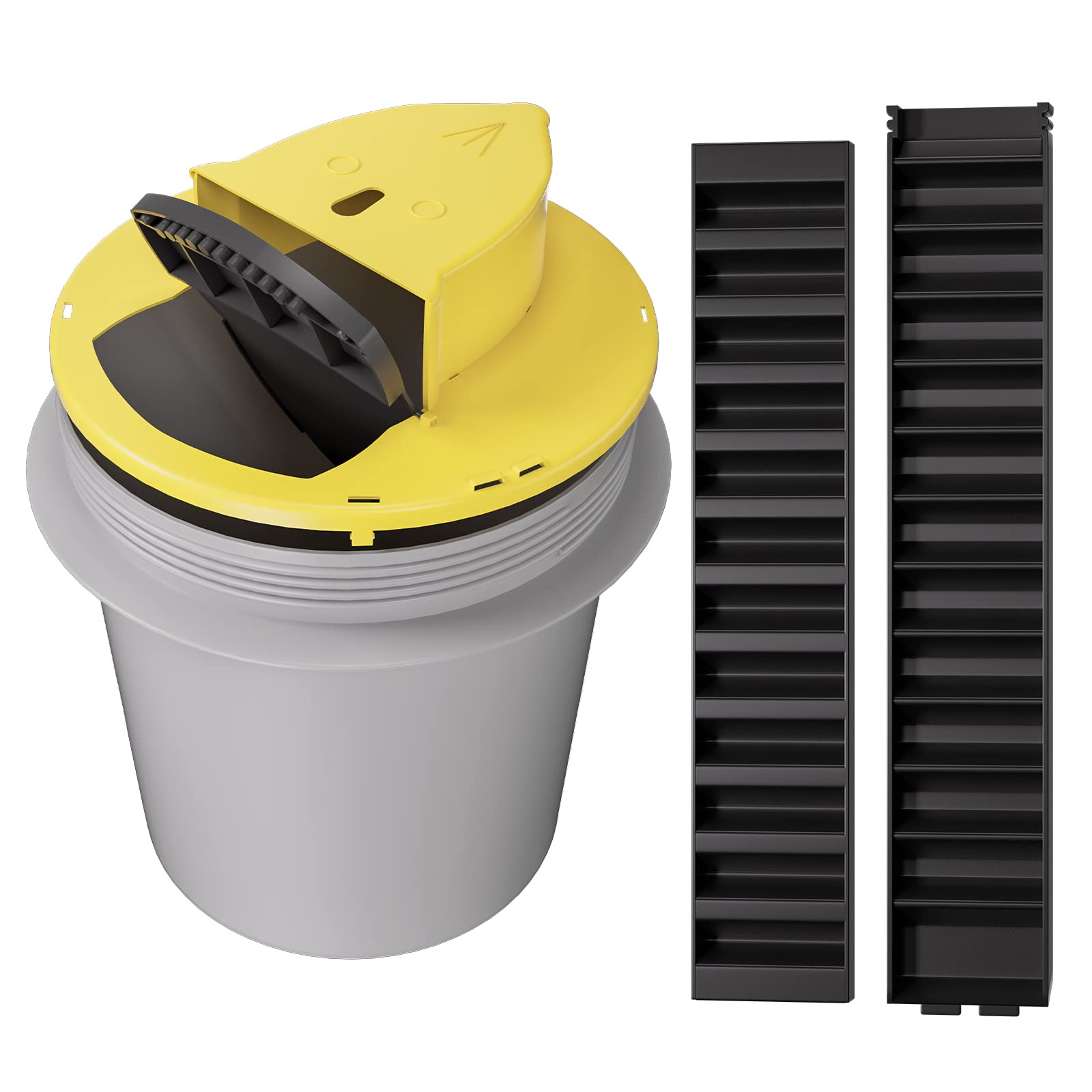 Mouse Trap Bucket - Multi-Catch, Auto-Reset, Humane or Lethal Rat Trap - Mouse Traps Indoor for Home - No Chemicals or Glue Needed - ABS Material - 5 Gallon Bucket Compatible 1pc