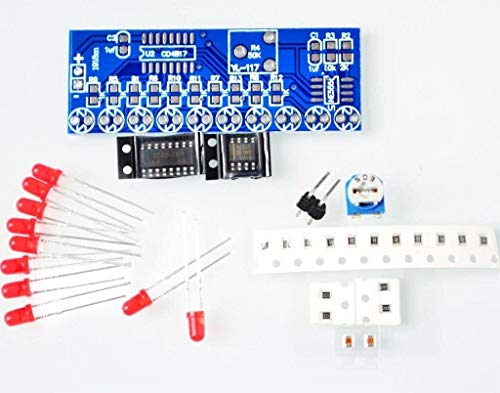 ZYM119 NE555+CD4017 Light Water Flowing Light LED Module DIY Kit Circuit Board