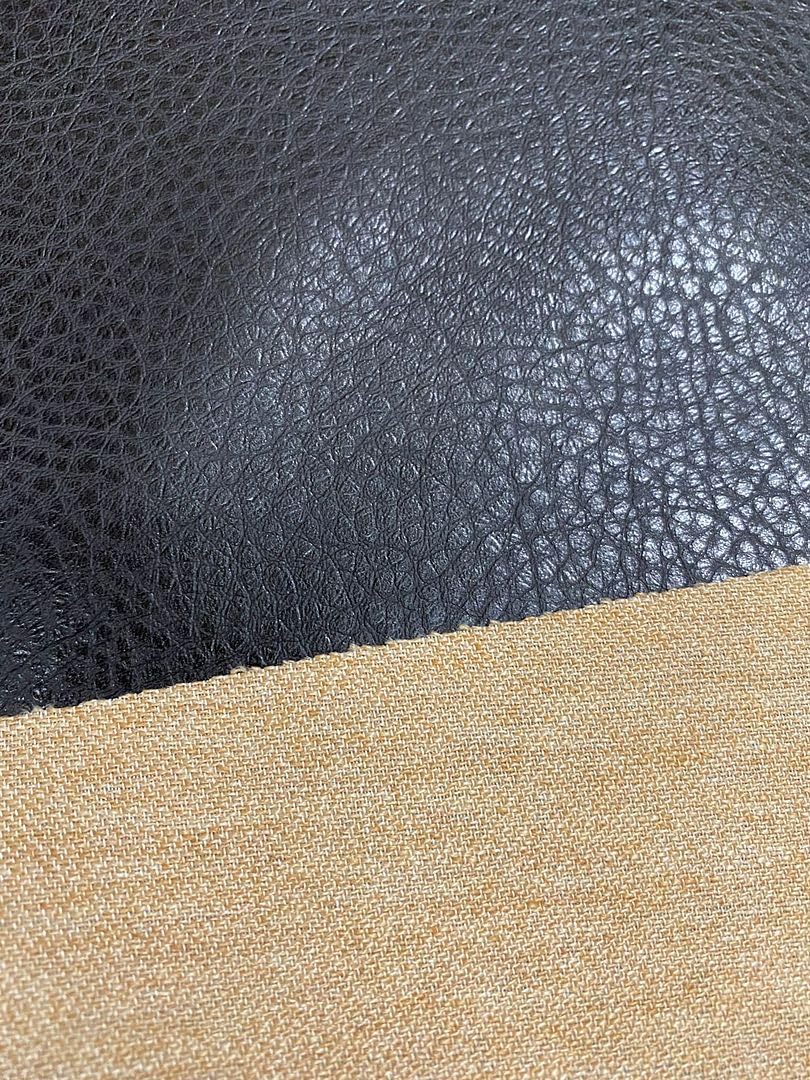 Mybecca Faux Leather Vinyl Fabric Color : Dark Brown Buffalo Bill by The Yard
