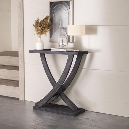 DREAMODERN Mid-Century Modern Console Table, Entryway Table Minimalist Style Sofa Table for Entryway, Hallway, Living Room, Foyer - Distressed Grey