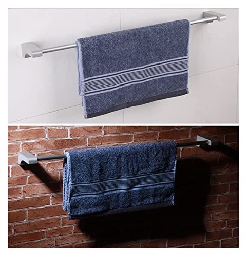 Towel BAR Rack Towel Shelfs,Space Aluminum Bathroom Hardware Single Shot Towel Bar Towel Rack Bath Towel Hanging Rod/50Cm (Size : 50Cm)