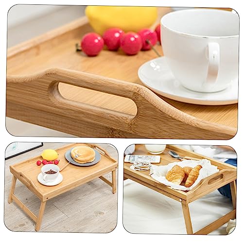 USHOBE 1pc Multifunctional Folding Table Drink Tray Portable Desk for Laptop Dresser Nightstand Set Bed Tray Breakfast Serving Tray Media Bed Tray Bed Food Trays Folding Desk Bed Desk