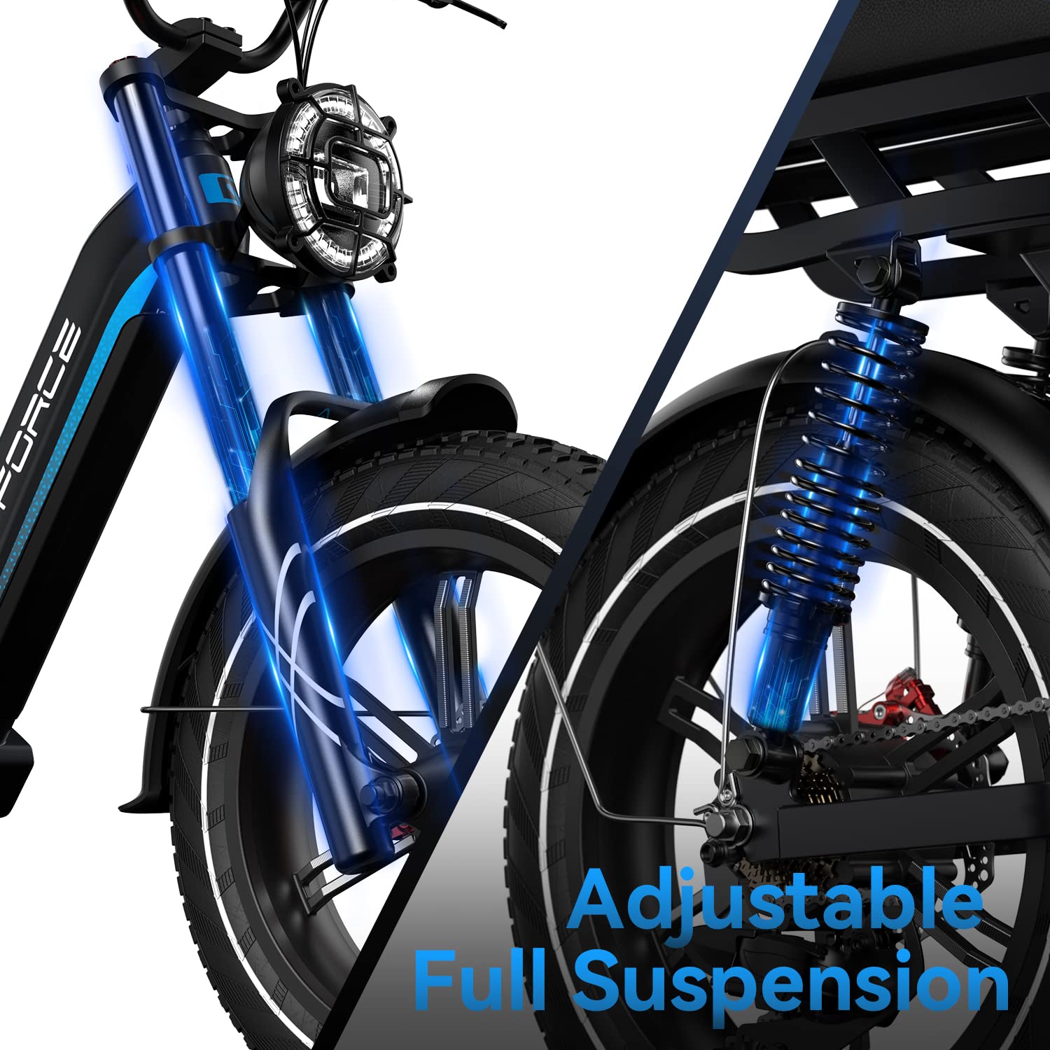 GForce G-Force Moped-Style Electric Bike 48V 13.5A Black