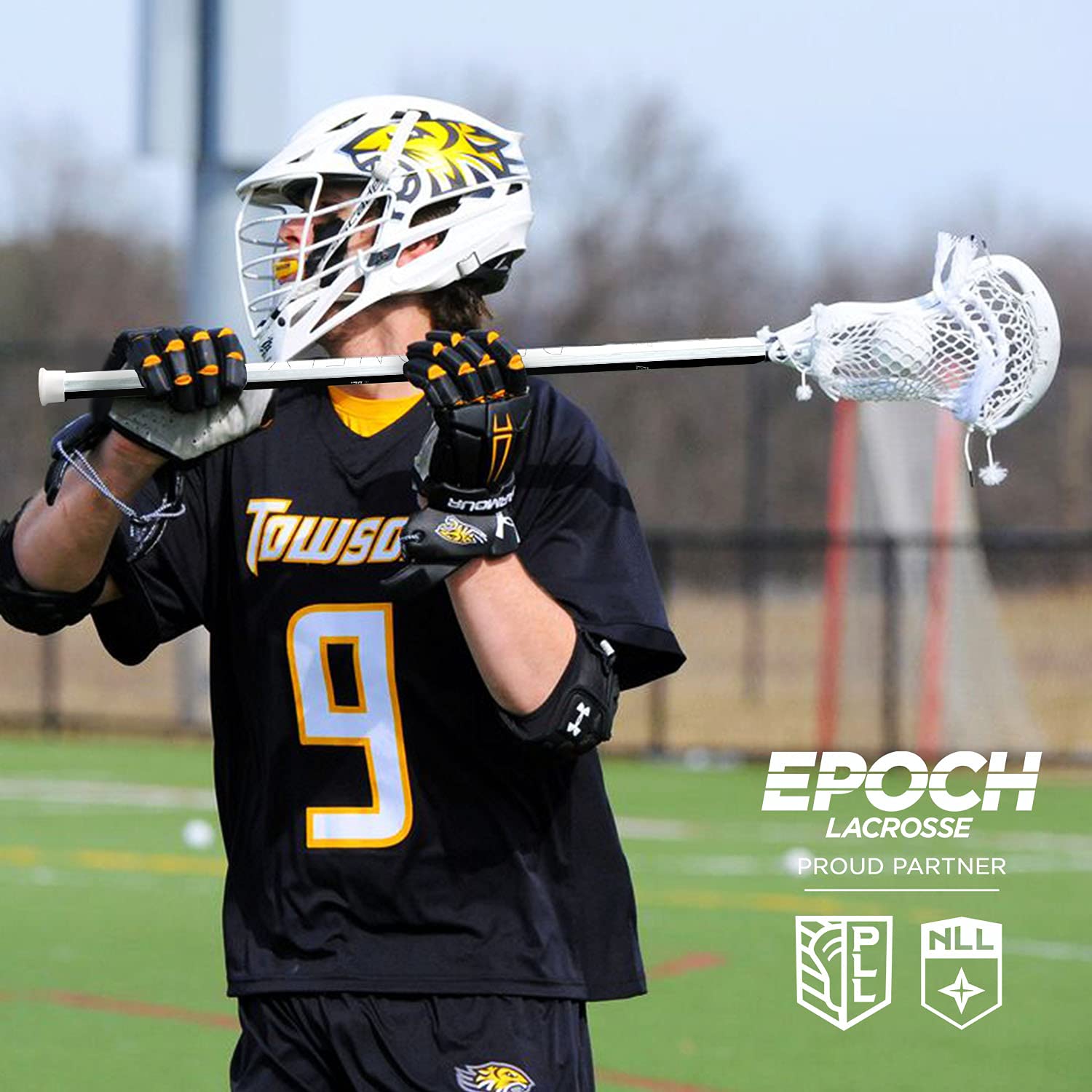 Epoch Dragonfly Select Lacrosse Shaft for Attack/Midfield, 30" Mid-Flex iQ5, C30, Removable End Cap, 3 Month Warranty, White