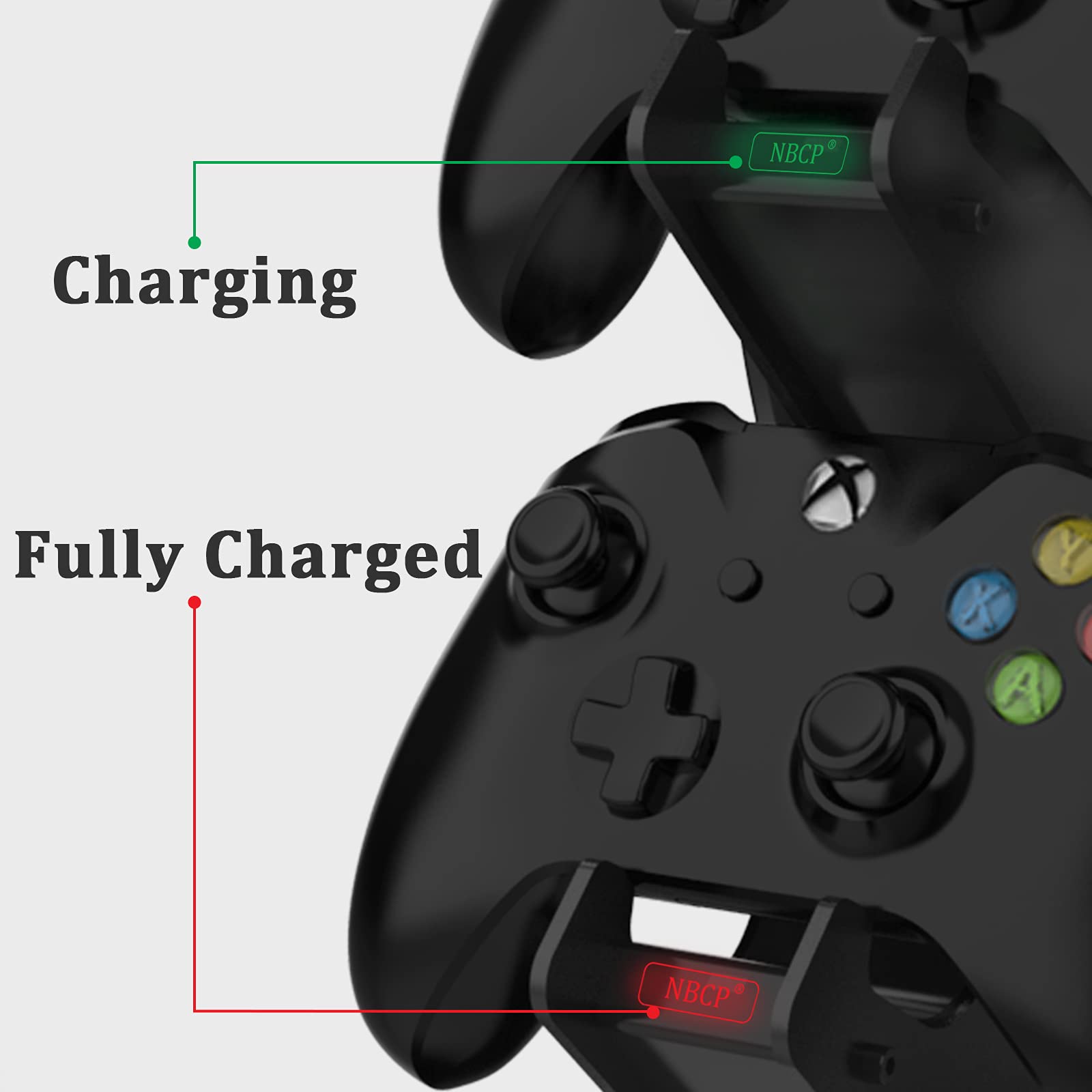 Dual Charging Station for Xbox One, Fast-Speed Wireless Controller Charging Dock/Headset Controller Stand- Included 2x850 mAh Rechargeable Battery Packs (Black)