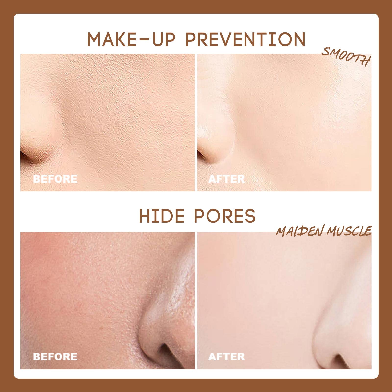 Easilydays Wheat Mousse Liquid Foundation Concealer, Durable Waterproof Matte Foundation, Nourish Concealer Foundation Cream, Non-Removal BB Cream Waterproof Moisturizing Brightening Seamless Camouflage Makeup (#03 Wheat Color)