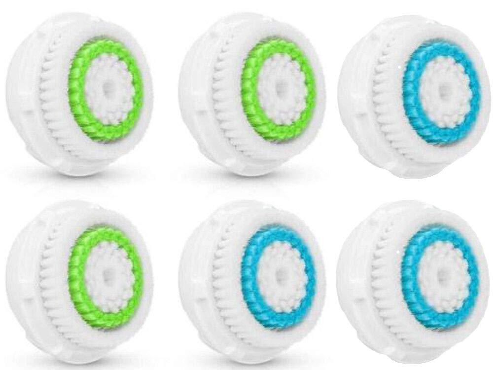 Facial Cleansing Brush Heads,Face Brush Head Replacements Compatible with Clarisonic Mia 1, Mia 2, Mia Fit, Alpha Fit, Smart Profile Uplift,Deep Pore and Sensitive(6 Pack)