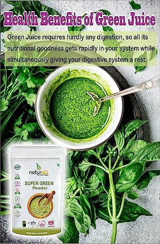 NACHT 7 Daily Super Greens Complete Nutrition Powder | Wheatgrass, Moringa, Stevia, Alfalfa Grass, Barley Grass, Spinach, Amla - 100 GM