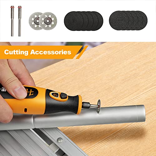 Hoteche 276Pcs Rotary Tool Accessories Kit 1/8-Inch Shanks Universal Accessories Kit Power Rotary Tool Accessries for Carving, Polishing, Sanding, Cutting with Carrying Case