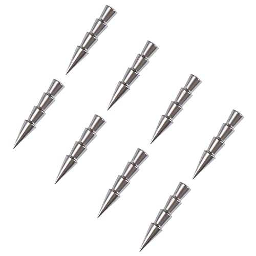 Fishingking Fishing Nail Weights Tungsten Worm Insert Sinker for Bass Fishing 364 oz 9 pcs, 364 oz (1.3g) 9 pcs