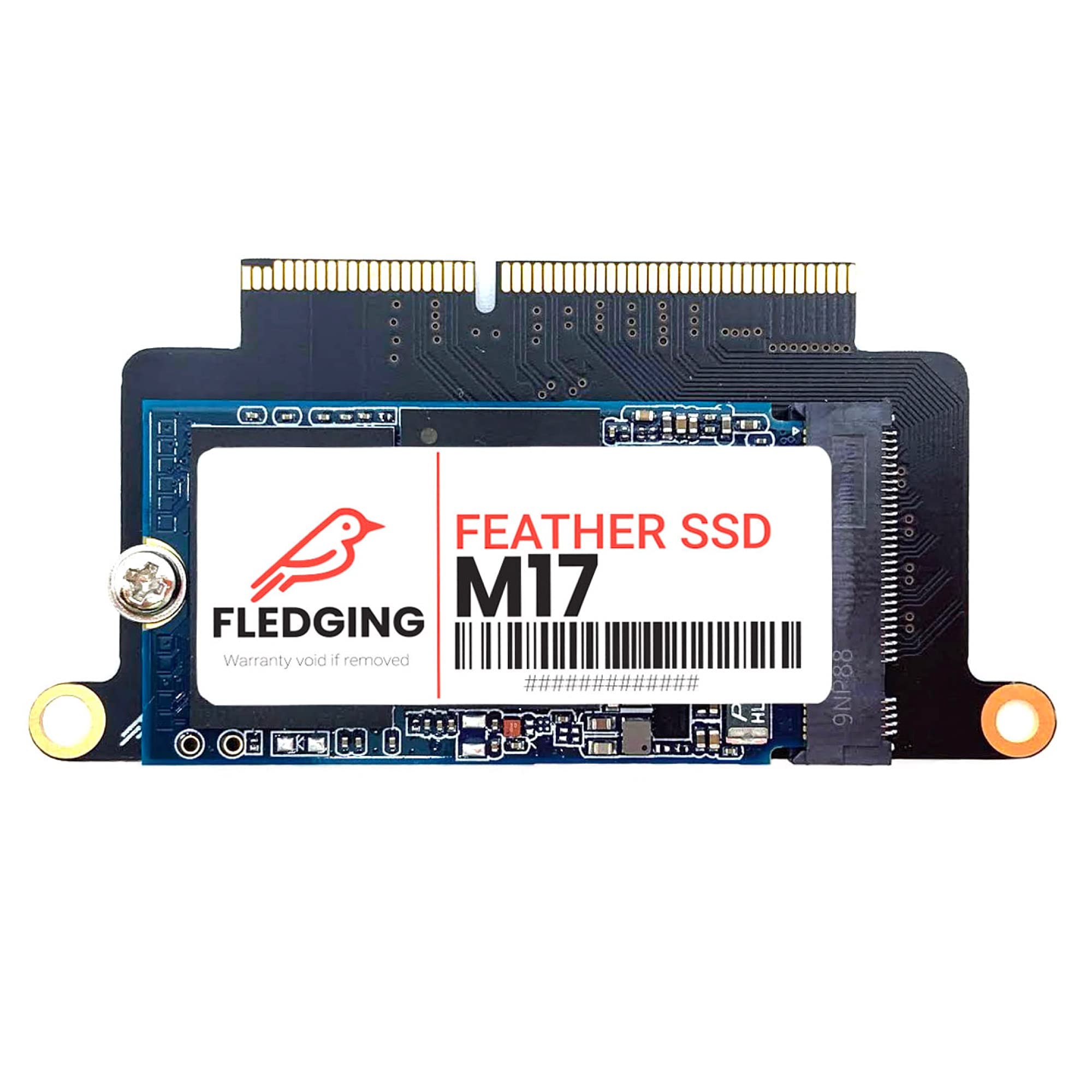 Fledging 512GB Feather M17 PCIe NVMe Gen 3.0x4 SSD Upgrade – DIY kit & OS Included – Compatible with Apple MacBook Pro 13" A1708 2016 & 2017