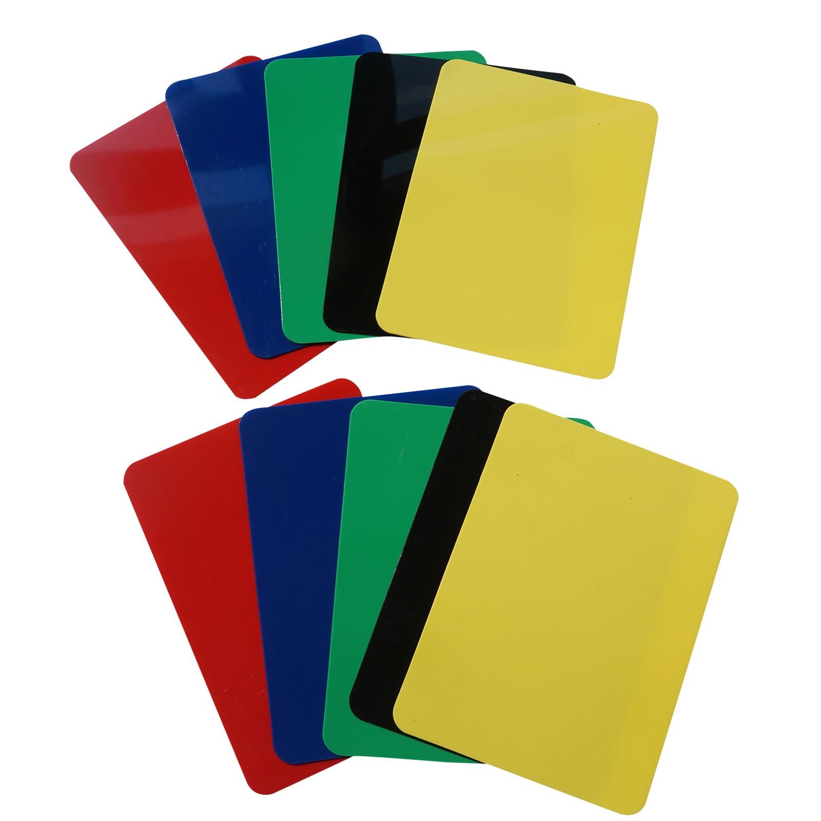 Yuanhe 10Pack Poker Cut Cards - Poker Size Casino Cutting Card in Muti Colors for Poker Texas Hold'em Blackjack Home Games