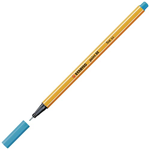 STABILO Point 88 Fineliner, Light Blue, 0.4 mm