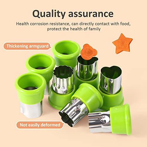 HUAFA Vegetable Cutter Shapes Set,Fruit and Cookie Stamps Mold,Cookie Cutter Decorative Food,Baking and Food Supplement Tools Accessories Crafts for Kitchen,Orange,8 Pcs
