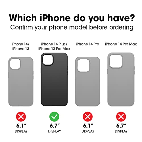 OtterBox Bundle Commuter Series Case for iPhone 14 Plus - (Don't BE Blue) + PopSockets PopGrip - (Clear)