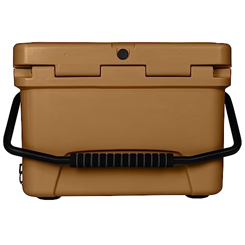 Driftsun 20-Quart Ice Chest, Heavy Duty, High Performance Roto-Molded Commercial Grade Insulated Cooler, Tan