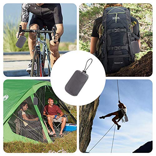 Dooy Sun Protection Jacket Ultra Thin Lightweight Breathable Packable Outdoor Cycling Jacket Hoodie Skin Clothing for Men & Women(Grey,2XL)