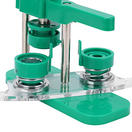 Diydeg Button Maker Machine, Plastic Iron DIY Round Pin Maker Badge Button Maker Press Machine Badge Punch Press, 1000 Button Parts Supplies, Button Badge Maker Machine for Child