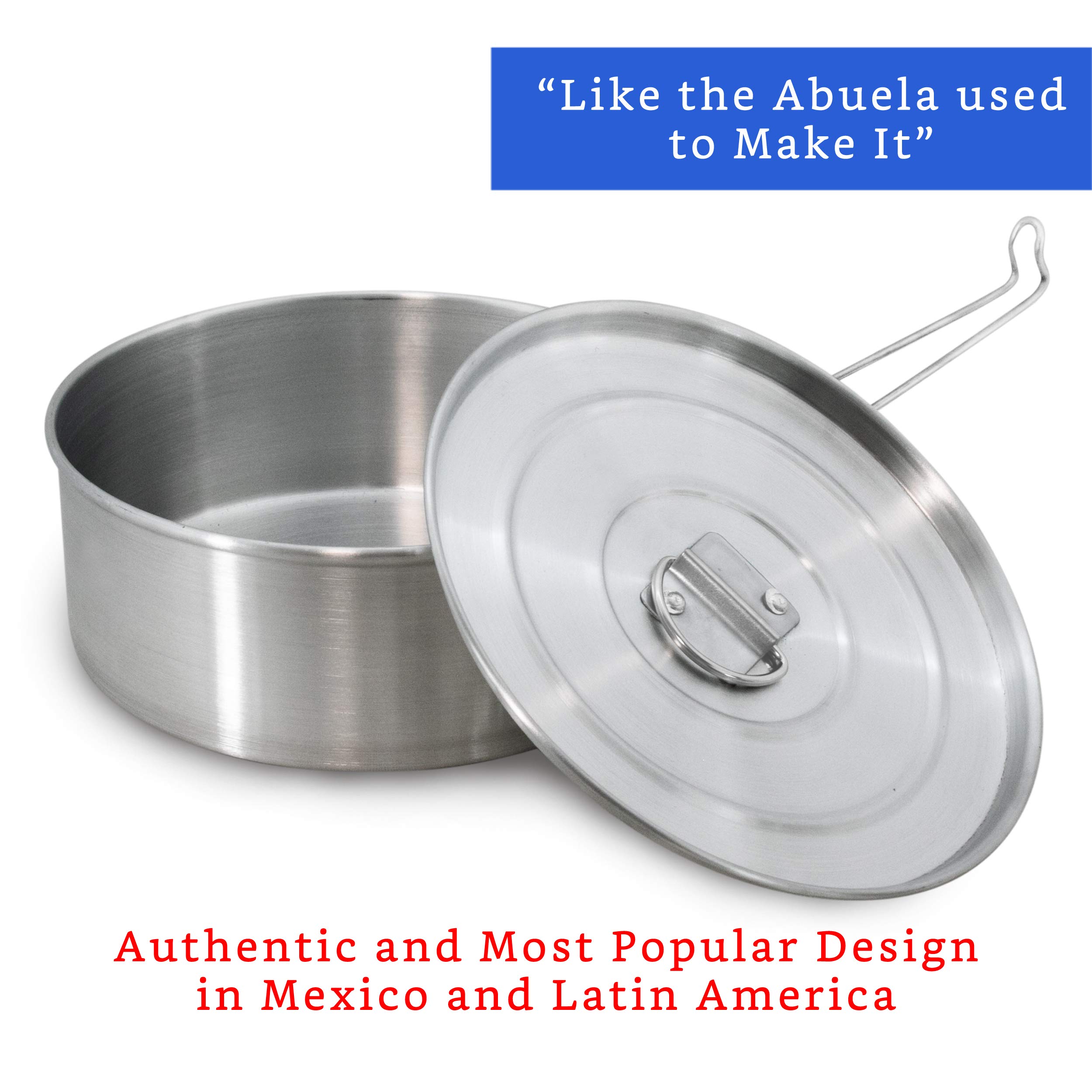 GLOBE ROCKET Flan Mold with Lid (8.2 x 3.2in) - Authentic Mexican Flan Pan with Lid - Flanera para Baño Maria - Molde para Flan Baño Maria - Flan Molds for Baking