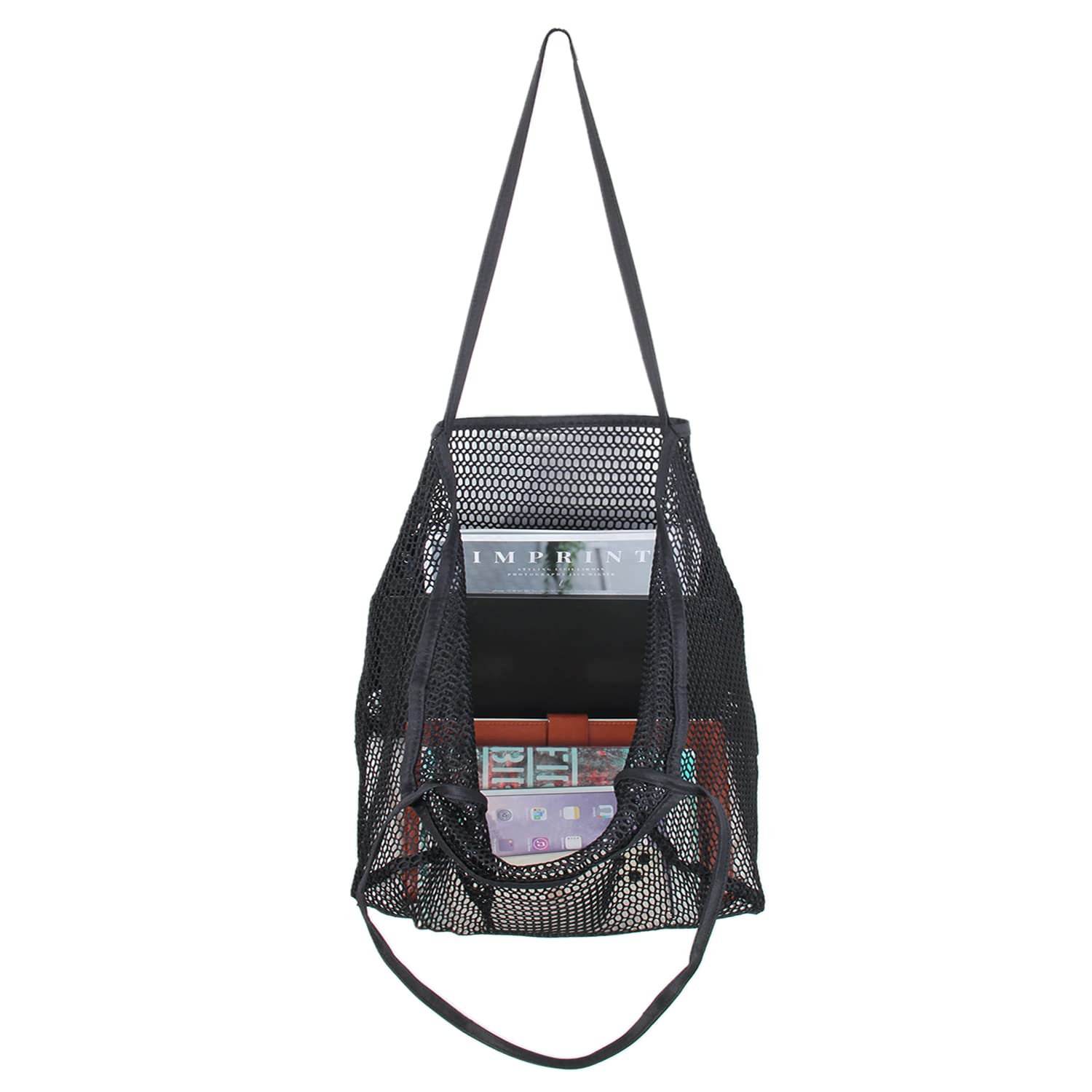 Freie Liebe Beach Tote Bags for Women Mesh Summer Large Shoulder Bag