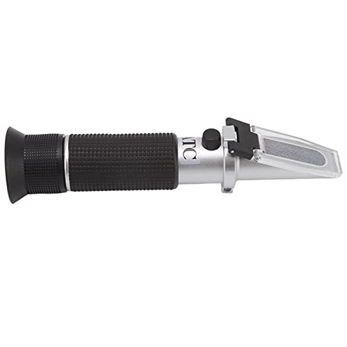 GLOGLOW Portable Refractometer, Clear Reading Accurate Data Salinity Refractometer for Seawater