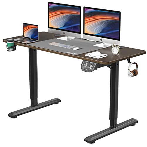 Dripex Adjustable Electric Standing Desk, 55 inch, Grey Brown
