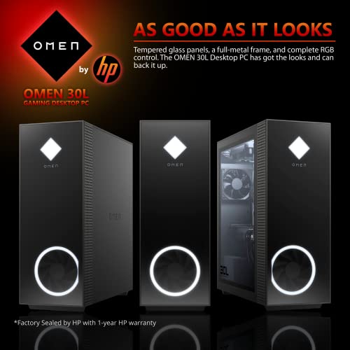 HP Gaming Desktop Tower i9-10850K, Hyper X 32GB RAM DDR4, 1TB NVMe SSD+2TB HDD 7.2K, 24GB Nvidia, 750W Cooler Master PSU, Win 11 Home