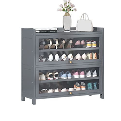 Shoes Cabinet Shoe Rack Simple Doorway Household Layered partition Shoe Cabinet Sturdy and Durable Storage Shoe Shelf Show Cabinet (Color : 1, Size : 60cm)