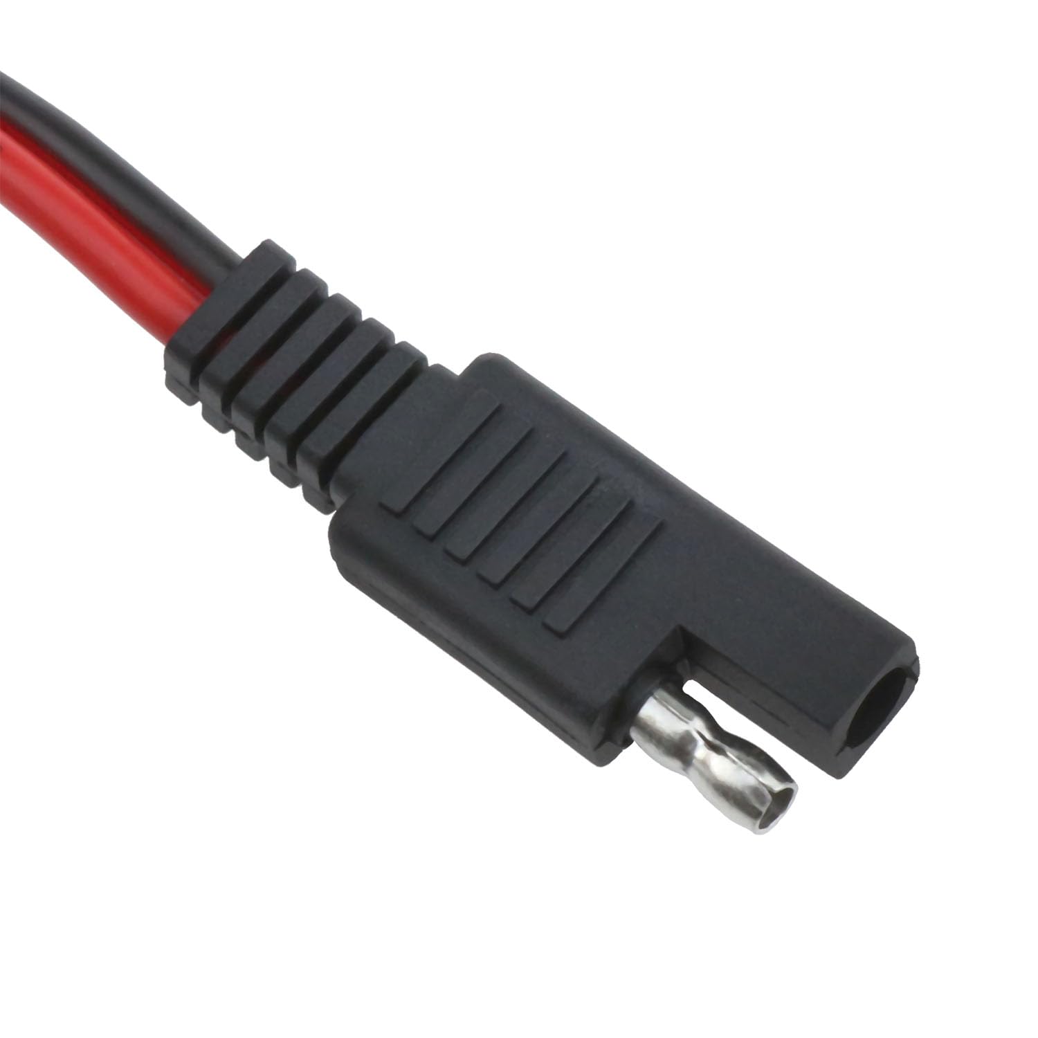 fengxiaomin 2PCS 14AWG SAE Extension Cable Solar Panel SAE Plug 2 Pin SAE Single Plug Quick Connector Disconnect Plug,Solar Panel SAE Plug - 30cm/1ft