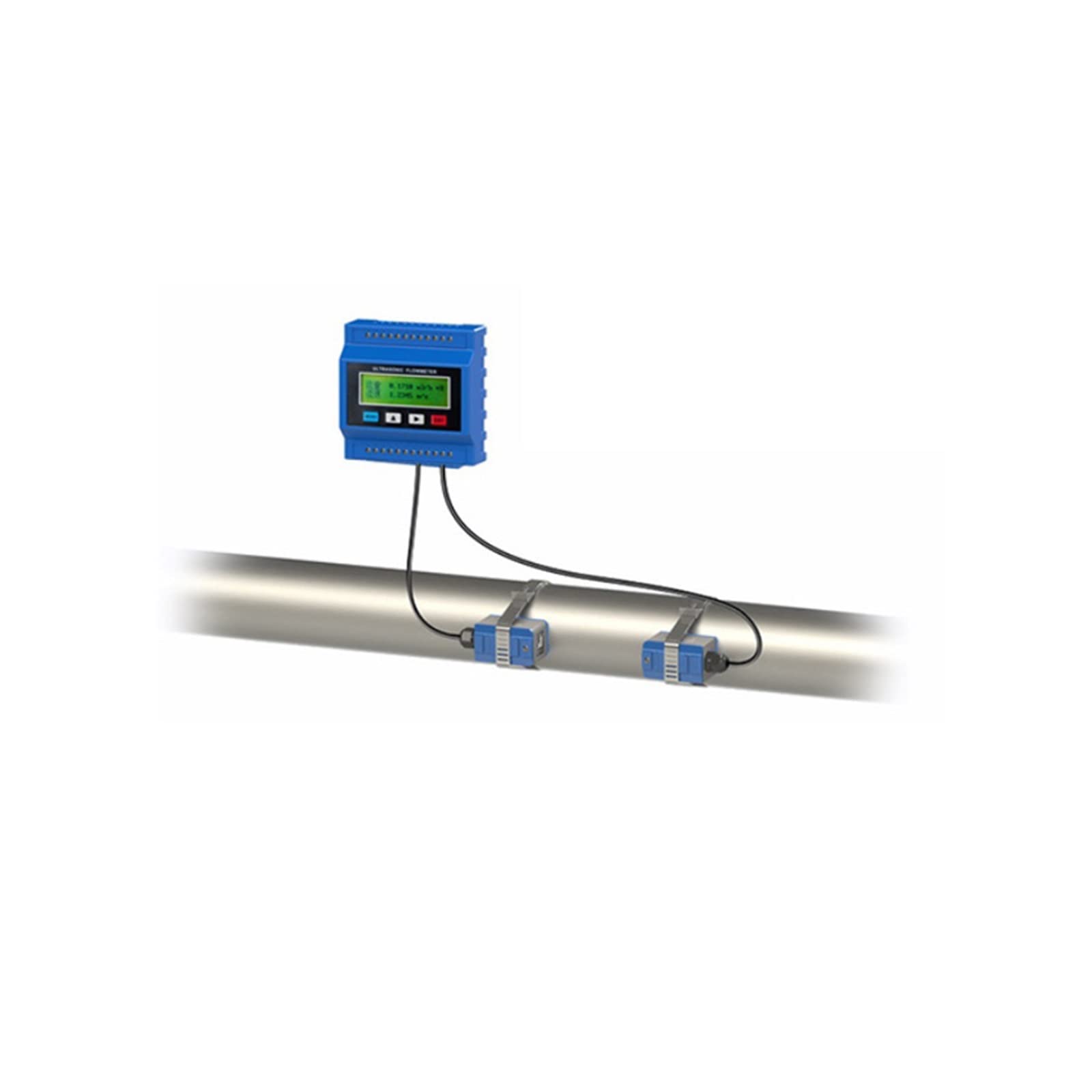 hose timer TUF-2000M Ultrasonic Flow Meter Portable Clamp On Flowmeter TS-2 DN15~100mm /TM-1 DN50~700 /TL-1/M2 Ultrasonic Module Flow Meter Sensor Transducer Cable Accessories water timer ( Color : M2