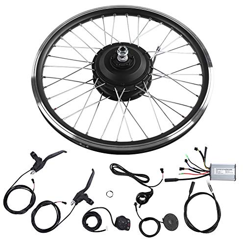 E-bike Conversion Kit, 700C Wheel 36V/48V 350W Max Speed 28km/h Motor Electric Bicycle Motor Kits Powerful Controller Set with KT900S LED Display, Waterproof Wire for Road Bike(48V Front Motor)