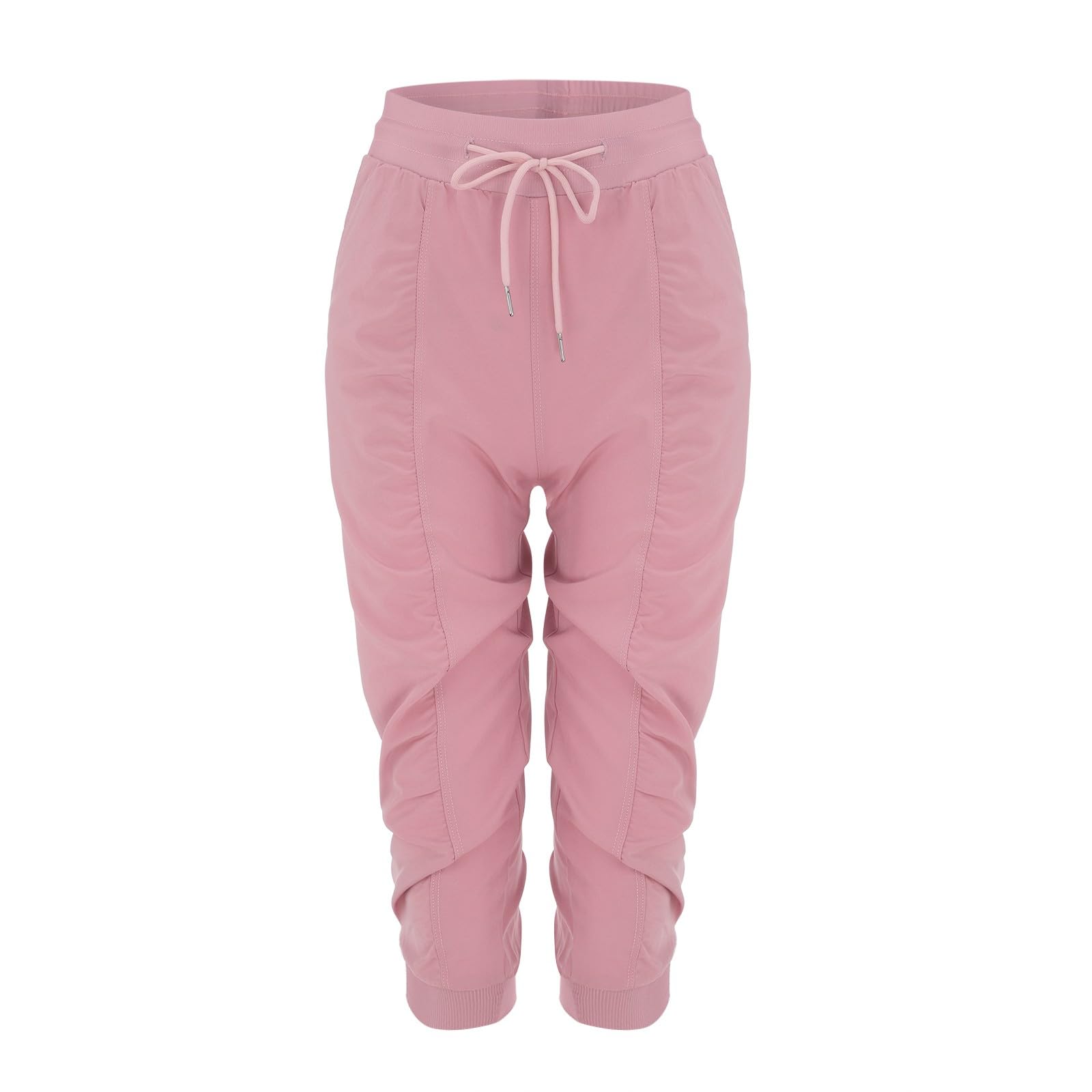 JIMENEZ Capri Pants for Women 2023 Capri Leggings Lightweight Sports High Wasit Stretch Pants with Pockets Cropped Trousers