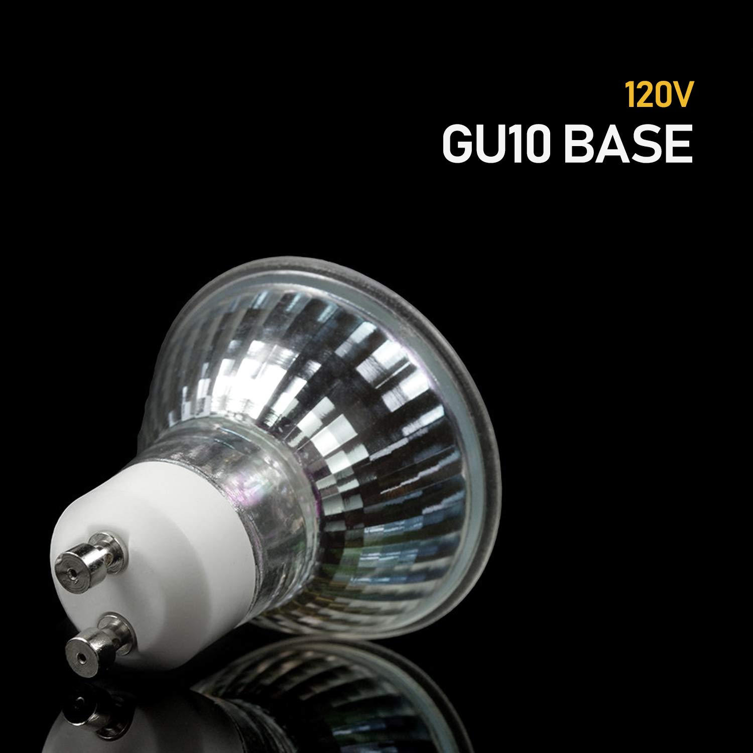 eTopLighting 3 Pack of GU10 Base Halogen Multi Purpose Bulb, 120V 20W Light Bulb, 2000 Life Hour, Clear Face Glass Cover, APLIQ628