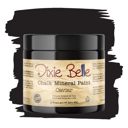 Dixie Belle Paint Company Chalk Finish Furniture Paint (Caviar 16OZ)