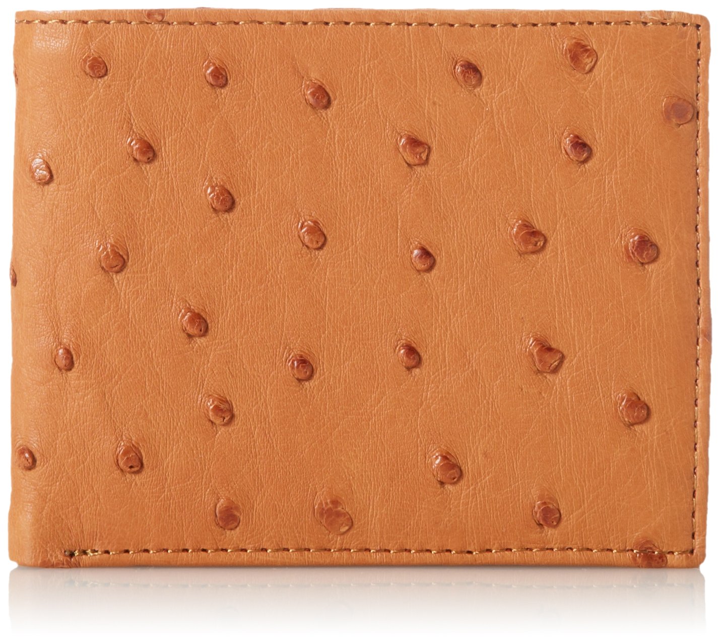 Torino Leather Co. Mens Ostrich Wallet Saddle One Size One Size