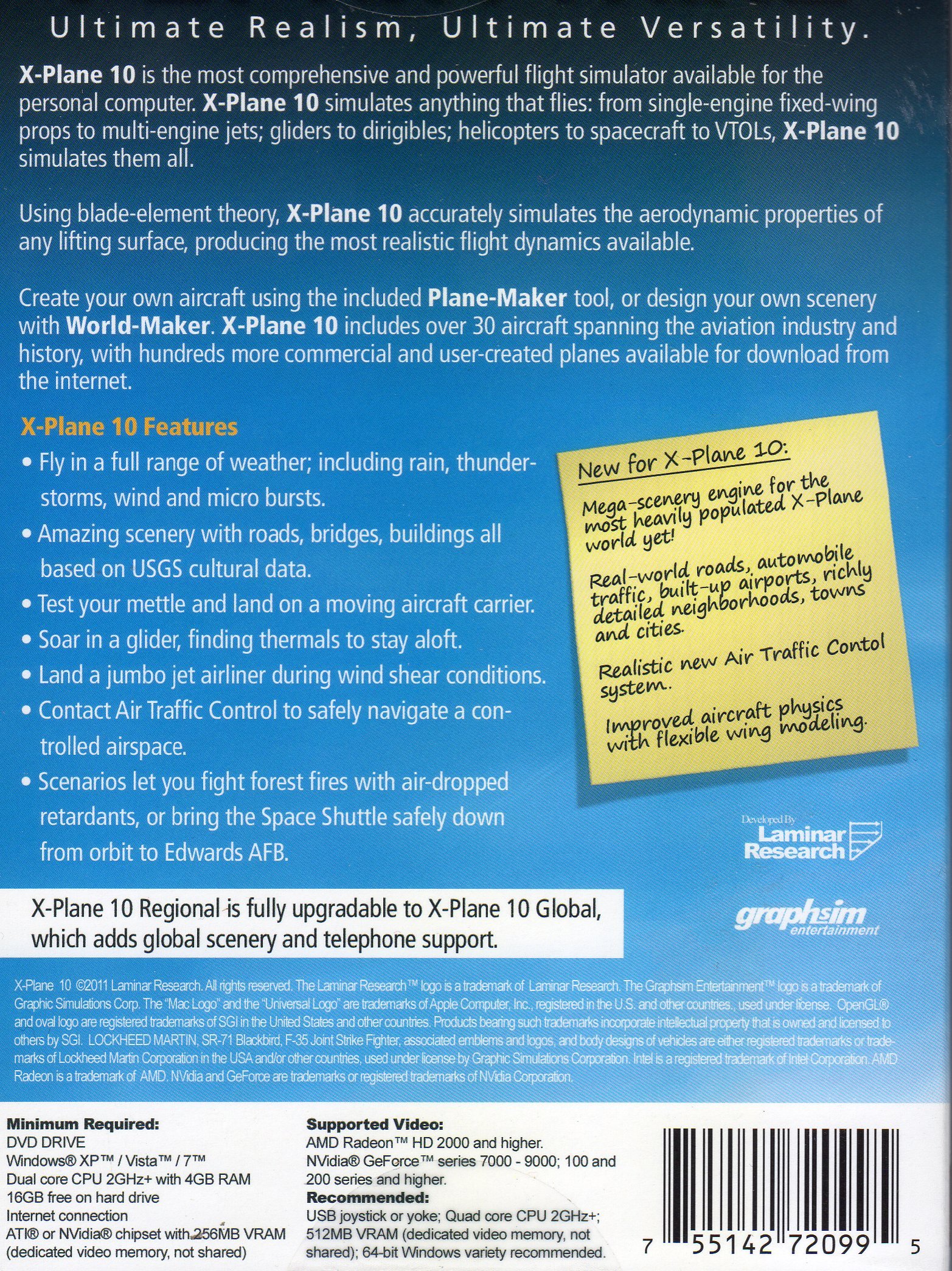 X-Plane 10 Regional North America - PC