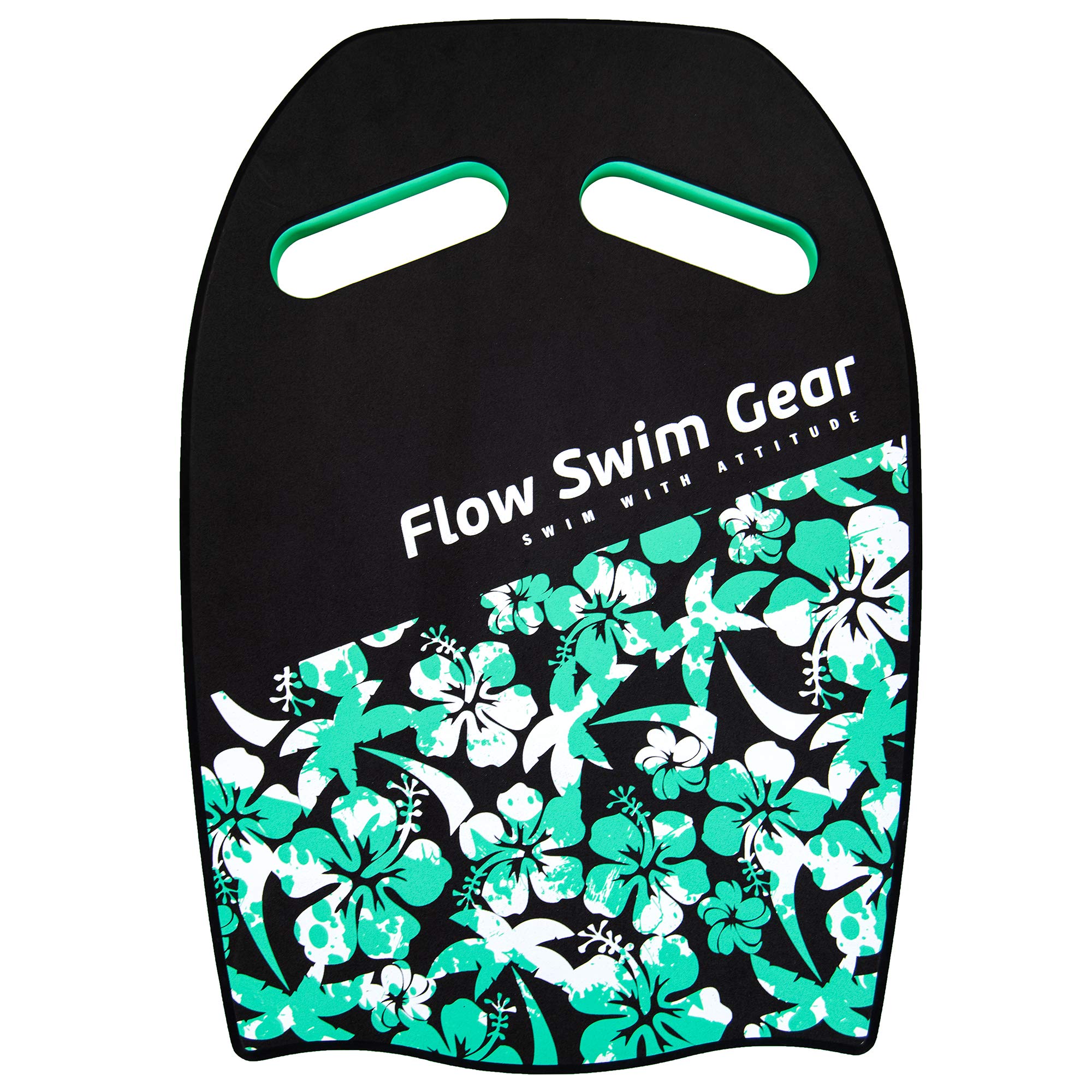 Flow Swimming Kickboard - Swim Training Foam Kick Board for Kids and Adults (One Size Fits All) (Good Vibes)