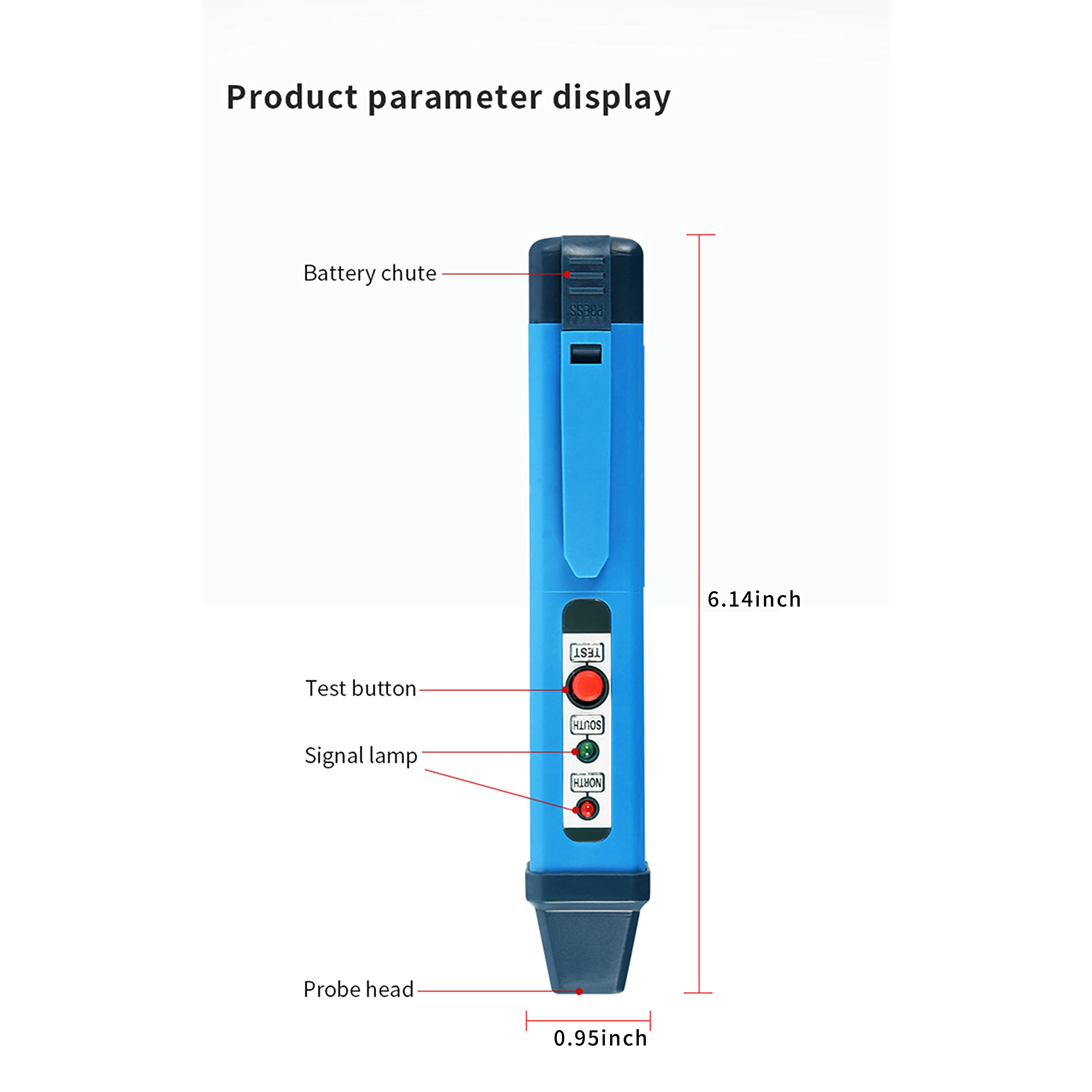 HOJILA Magnetic Polarity Tester Magnet Pole Detector Magnets North and South Poles Tester
